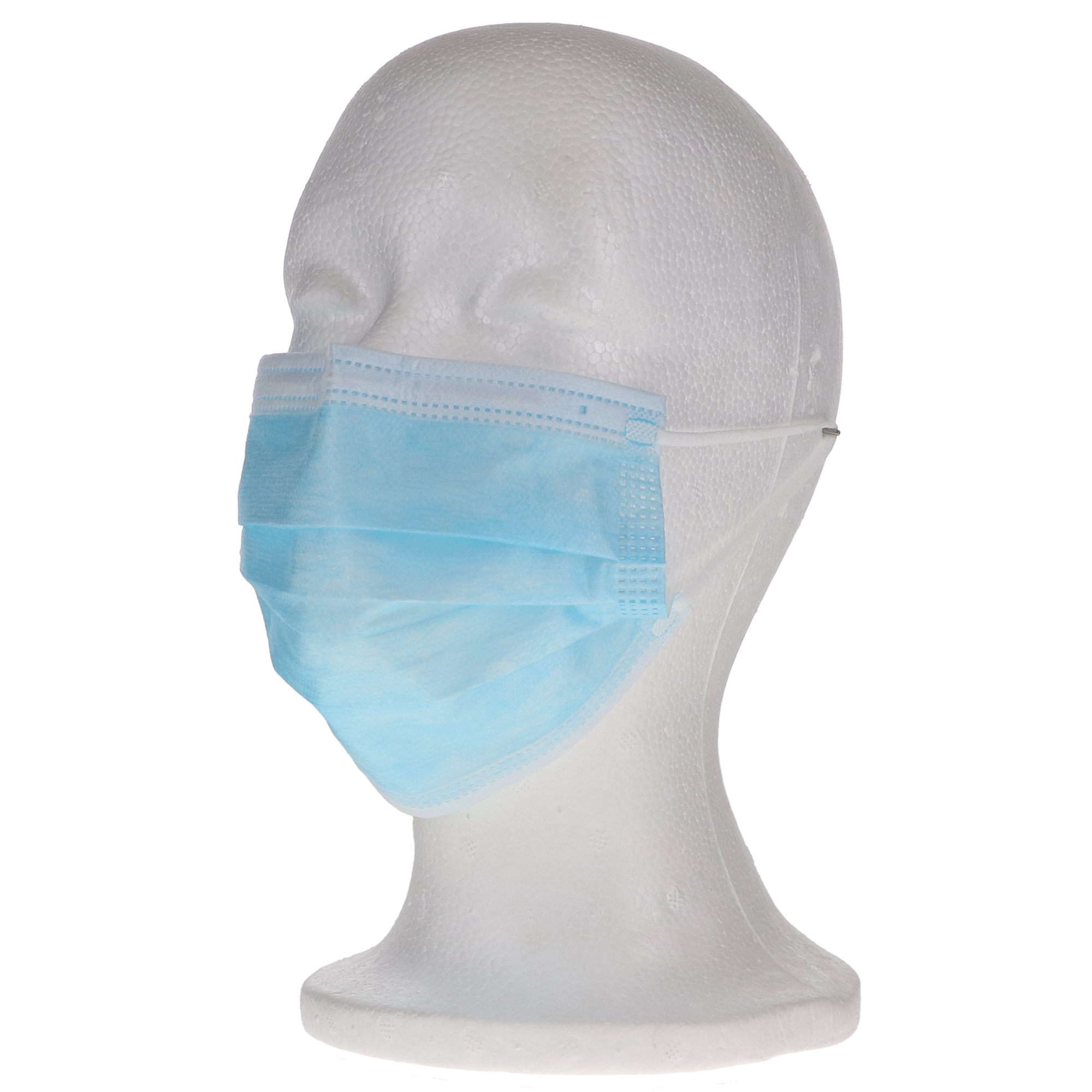 Face Masks - Earloop 3-PLY Disposable Masks 50/Bx ASTM Level 2 (Blue)